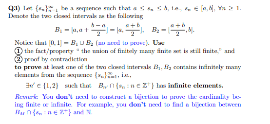Solved Definition 1 (Subsequence). Let {n}=1 be a sequence, | Chegg.com
