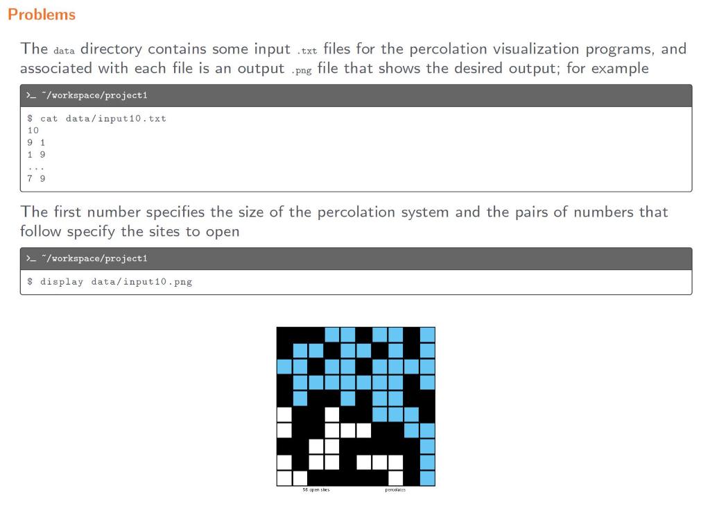 Solved Problem 3. (Estimation of Percolation Threshold) To | Chegg.com