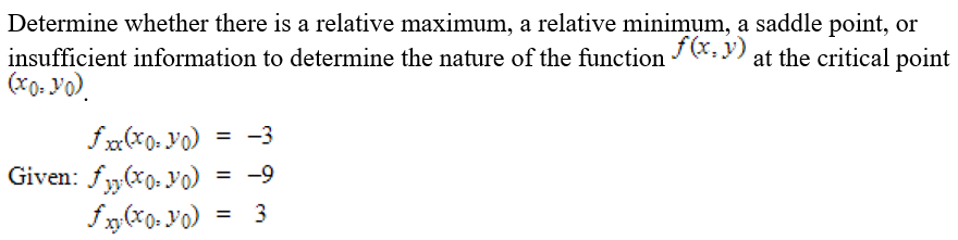 Solved Determine whether there is a relative maximum, a | Chegg.com