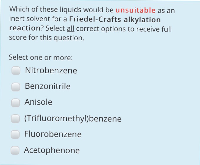 Solved Which of these liquids would be unsuitable as an | Chegg.com