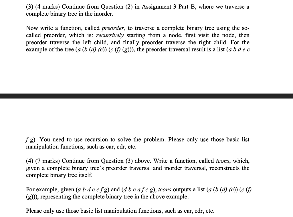 Solved (3) (4 marks) Continue from Question (2) in | Chegg.com