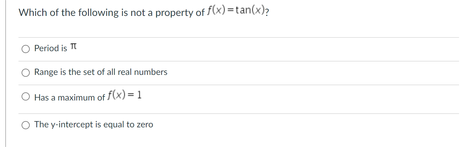 Solved Which of the following is not a property of | Chegg.com