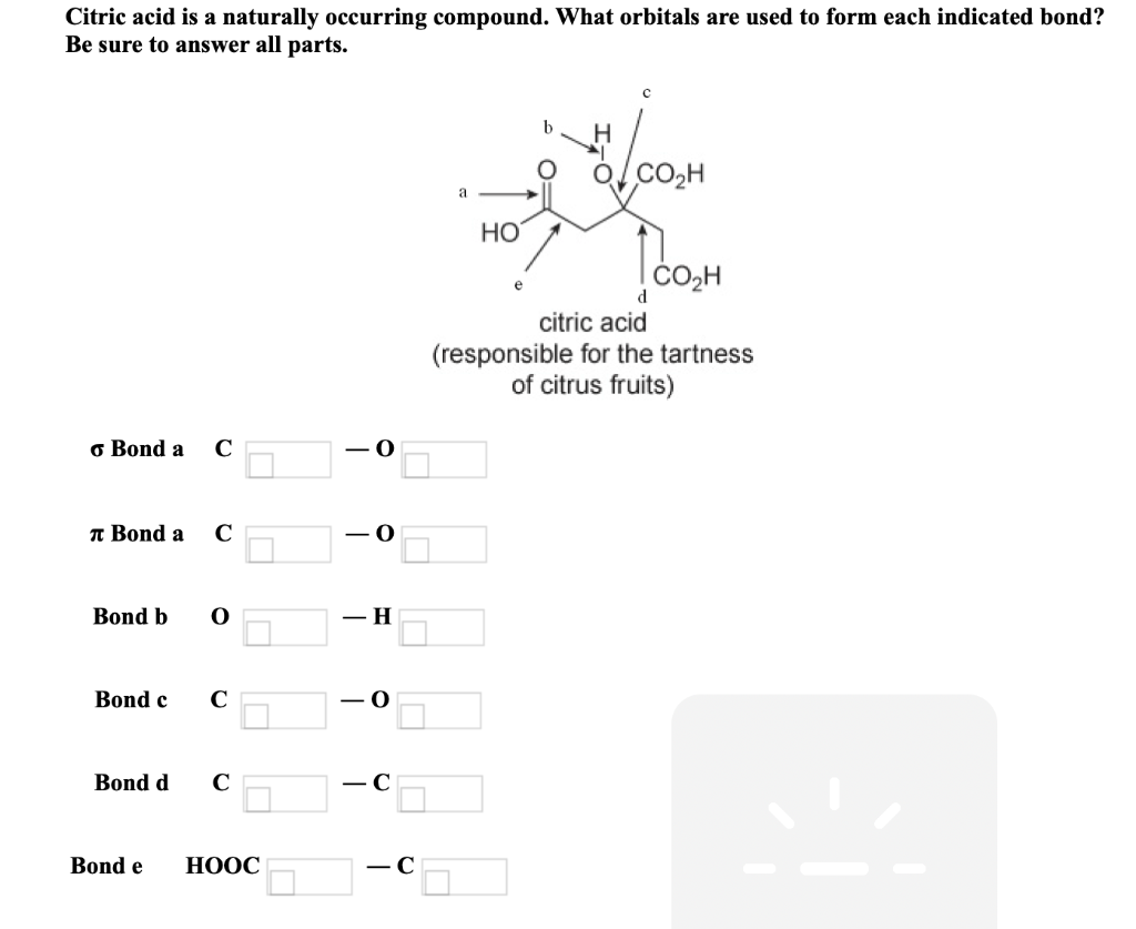 Citric acid is a naturally occurring compound. What | Chegg.com