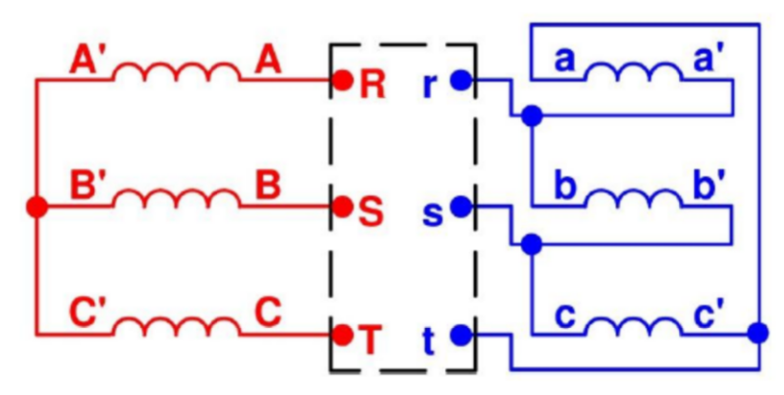 Solved In the three-phase transformer shown in the attached | Chegg.com