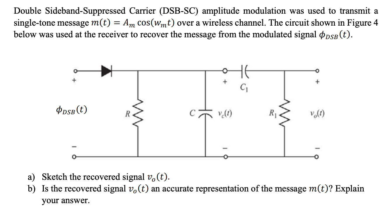 Double Sideband Suppressed Carrier Dsb Sc Amplitude