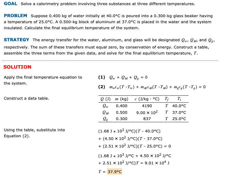 Final Equilibrium Temperature Equation - Tessshebaylo