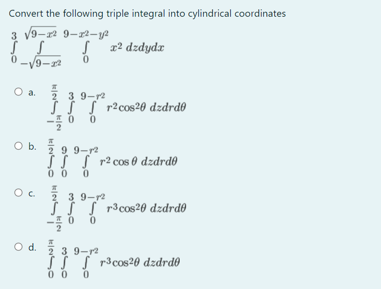 Solved Convert the following spherical equation into | Chegg.com