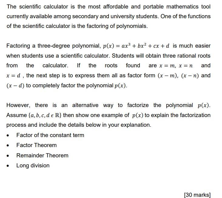 Solved The scientific calculator is the most affordable and | Chegg.com