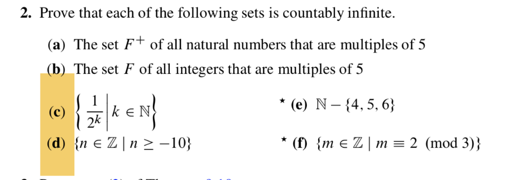 Solved 2. Prove that each of the following sets is countably | Chegg.com