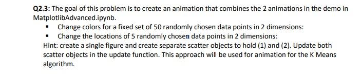 Solved Q2.3: The goal of this problem is to create an | Chegg.com