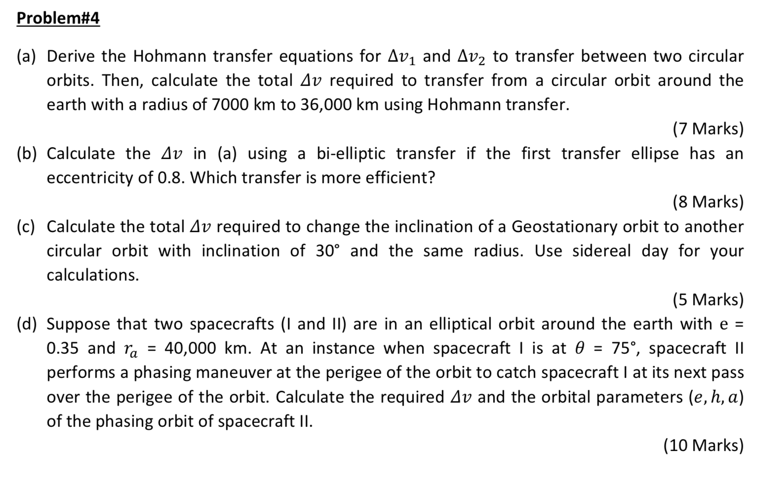 orbits. Then, calculate the total 𝛥𝛥𝑣𝑣 required | Chegg.com