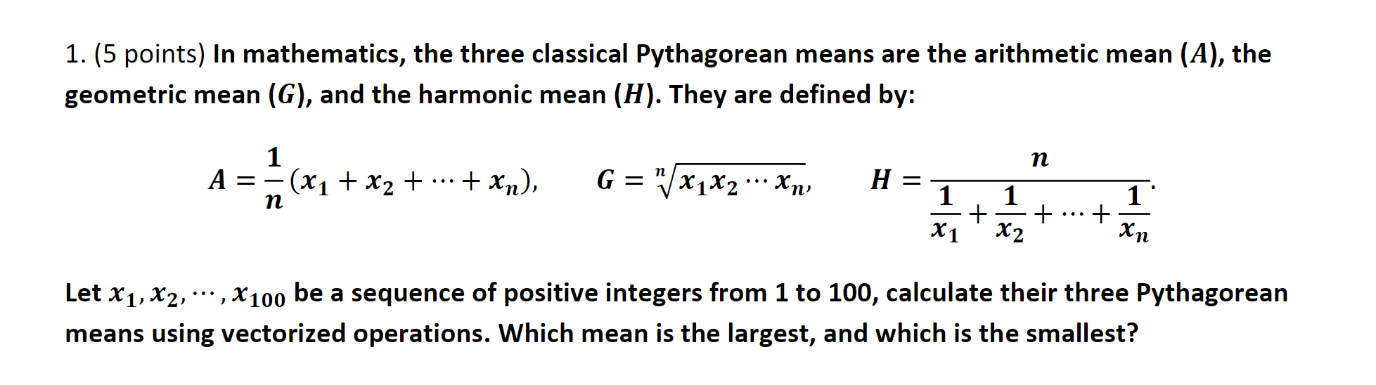 Solved 1. (5 points) In mathematics, the three classical | Chegg.com