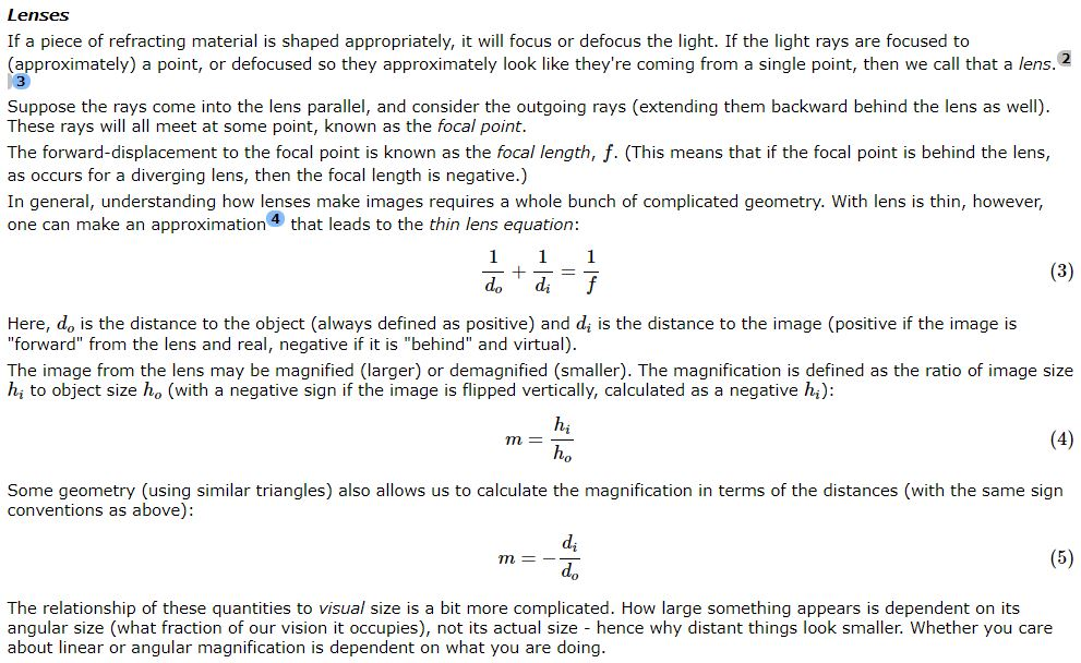 Solved Geometric Optics Online Lab: The questions are 1st | Chegg.com