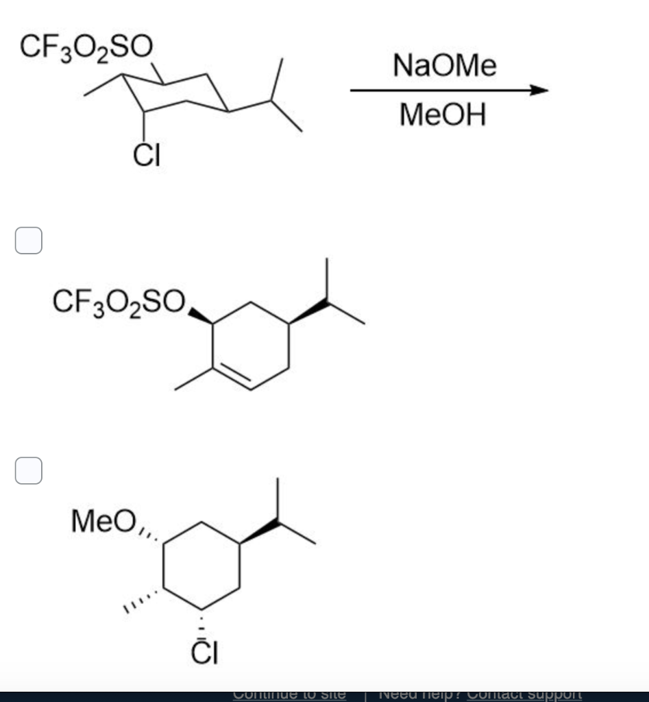 Solved CF302SO NaoMe MeOH CI CF30280 Meo. vo VOTILITue Lo | Chegg.com