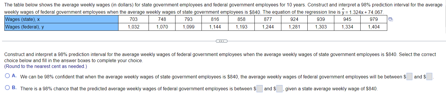 Solved choice below and fill in the answer boxes to complete | Chegg.com