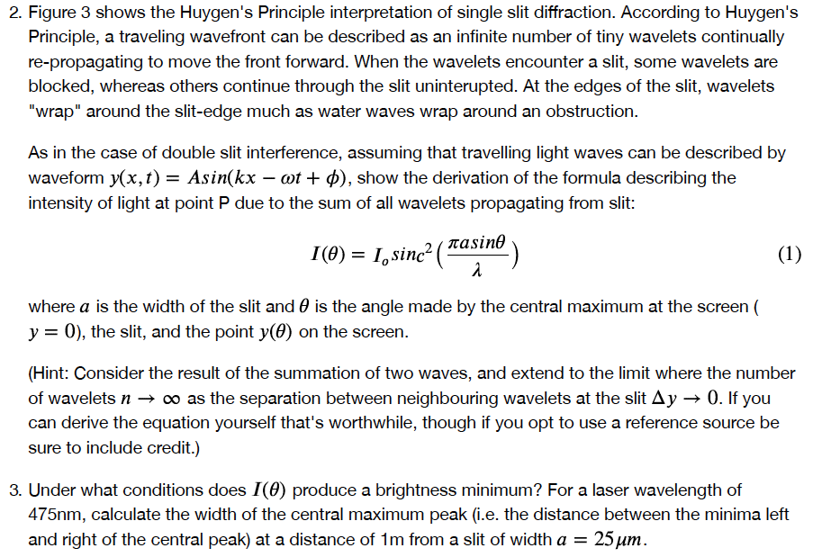 2. Figure 3 shows the Huygen's Principle | Chegg.com