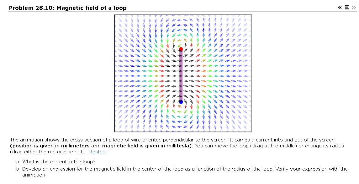 Solved Problem 28.10: Magnetic field of a loop « >> The | Chegg.com