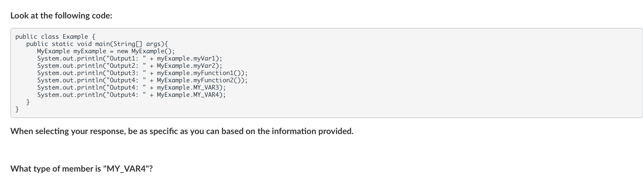 Solved Select All that apply: Instance method Class | Chegg.com