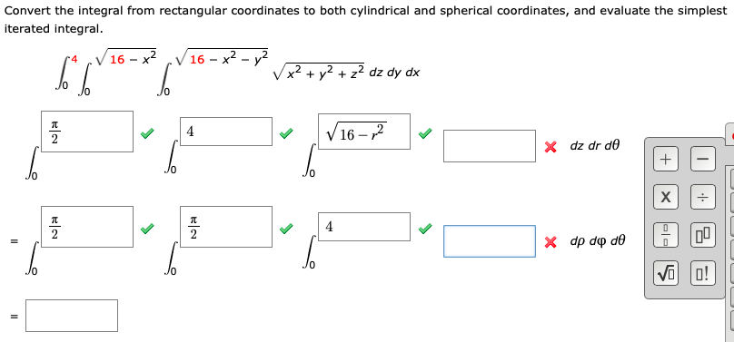 Convert Integral To Spherical Coordinates Calculator