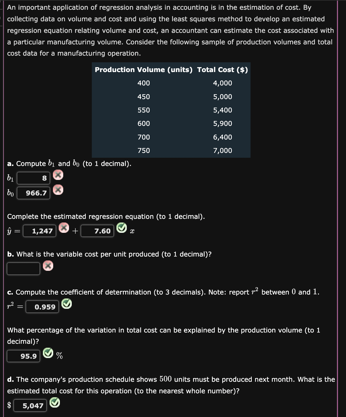 Solved An important application of regression analysis in | Chegg.com