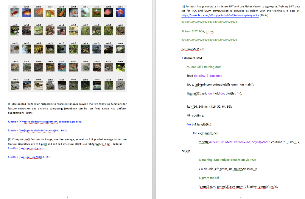 [2] For each image compute its dense SIFT and use | Chegg.com