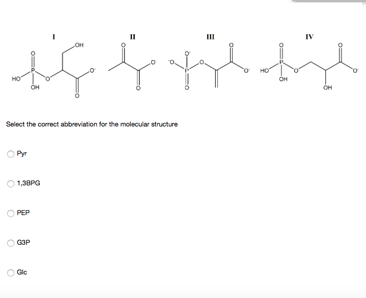Solved Select the correct abbreviation for each label I, | Chegg.com