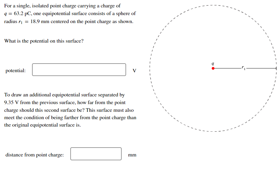 Solved For a single, isolated point charge carrying a charge | Chegg.com