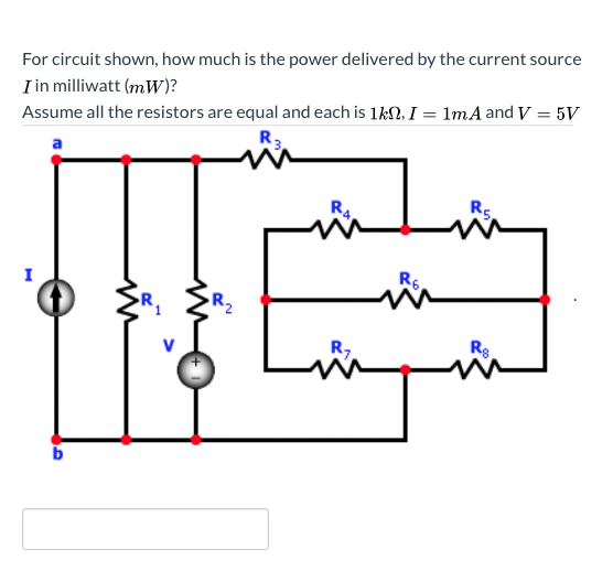 Solved The variable load resistor R, in the figure shown is | Chegg.com