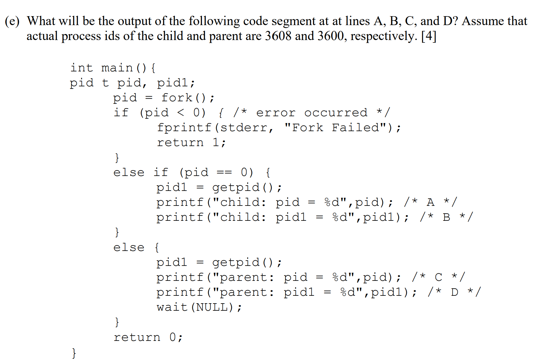 Solved (e) ﻿What will be the output of the following code | Chegg.com
