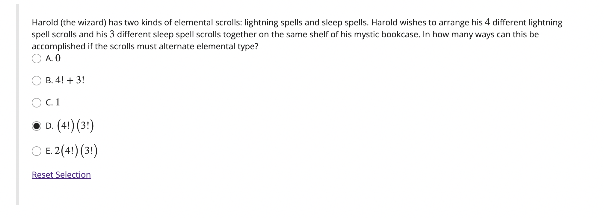 Solved Harold (the wizard) has two kinds of elemental | Chegg.com