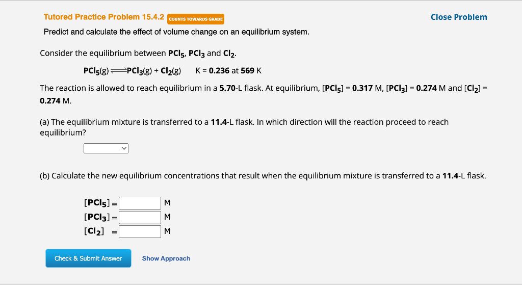 Solved Tutored Practice Problem 15.4.2 Predict and calculate | Chegg.com