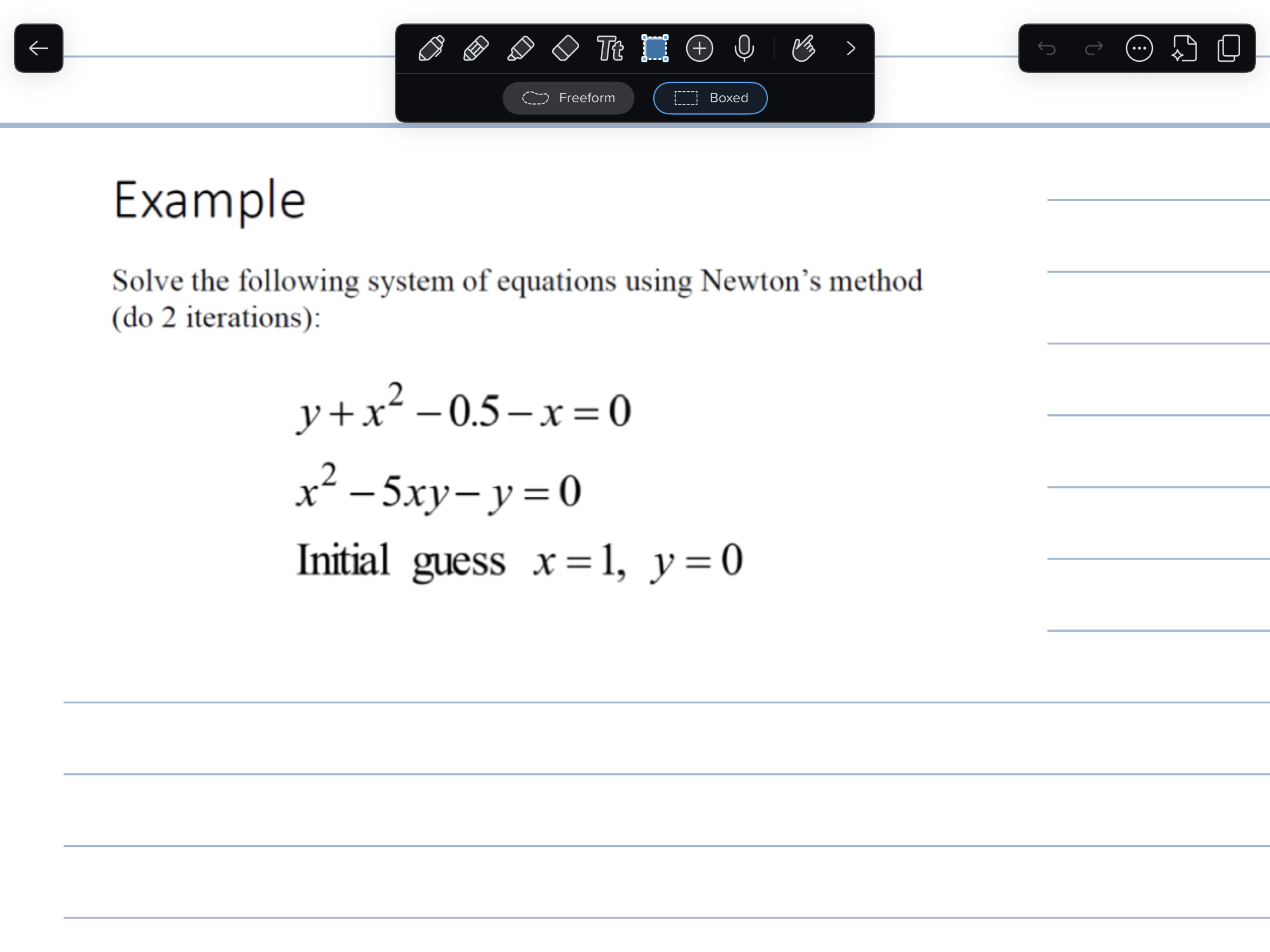 Solved Solve the following system of ﻿equations using | Chegg.com