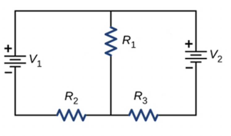 Solved Consider the circuit shown, where V1 = 1.9 V, V2 = | Chegg.com