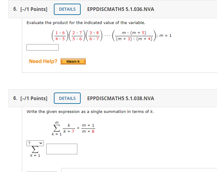 Solved 5. [-/1 Points) DETAILS EPPDISCMATH5 5.1.036.NVA | Chegg.com Solved 5. [-/1 Points) DETAILS EPPDISCMATH5 5.1.036.NVA | Chegg.com