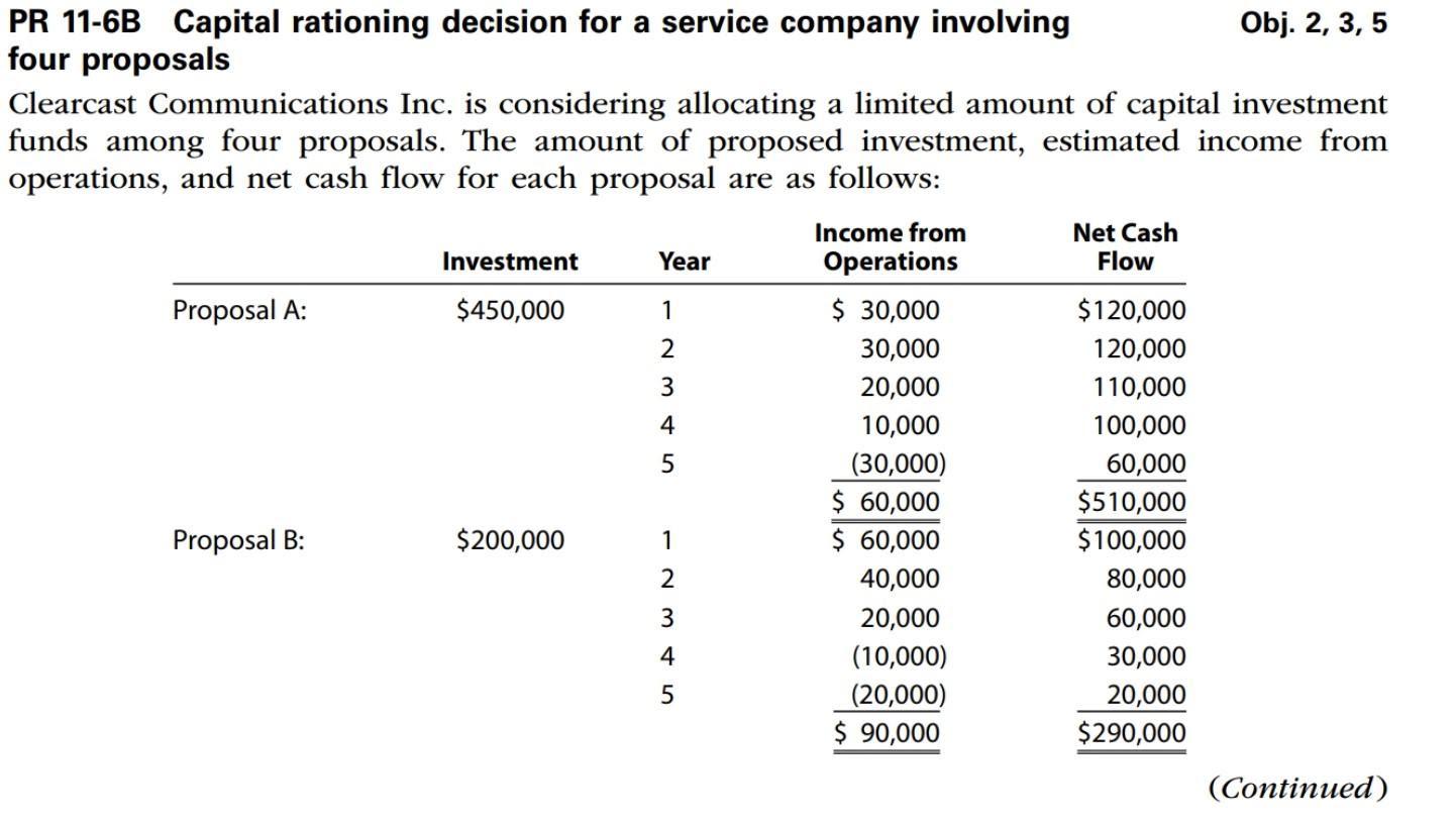 Solved ***** I need help with the Average Rate of Return, | Chegg.com