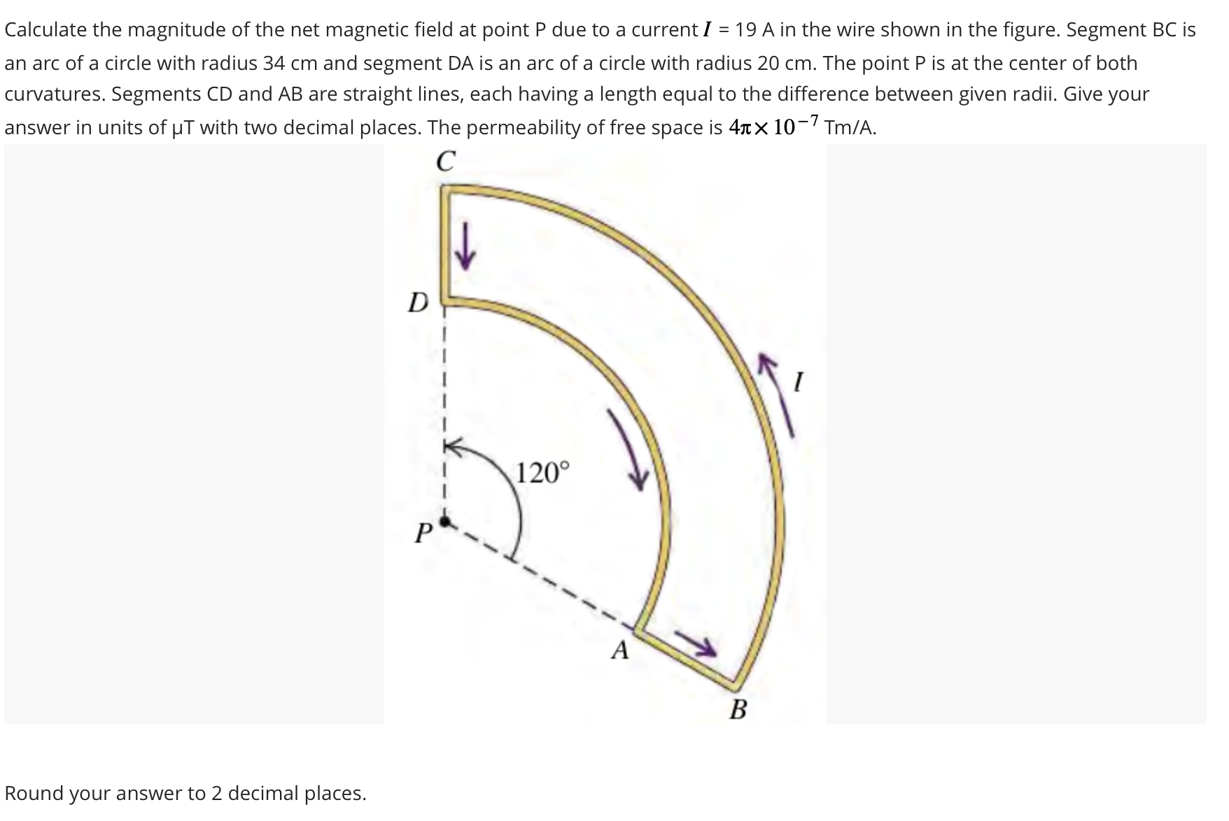 Solved Calculate the magnitude of the net magnetic field at | Chegg.com