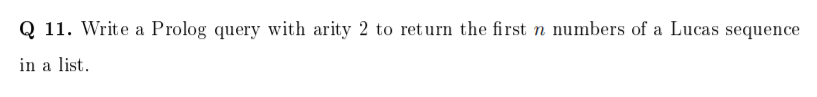 Solved Q 11. Write a Prolog query with arity 2 to return the | Chegg.com