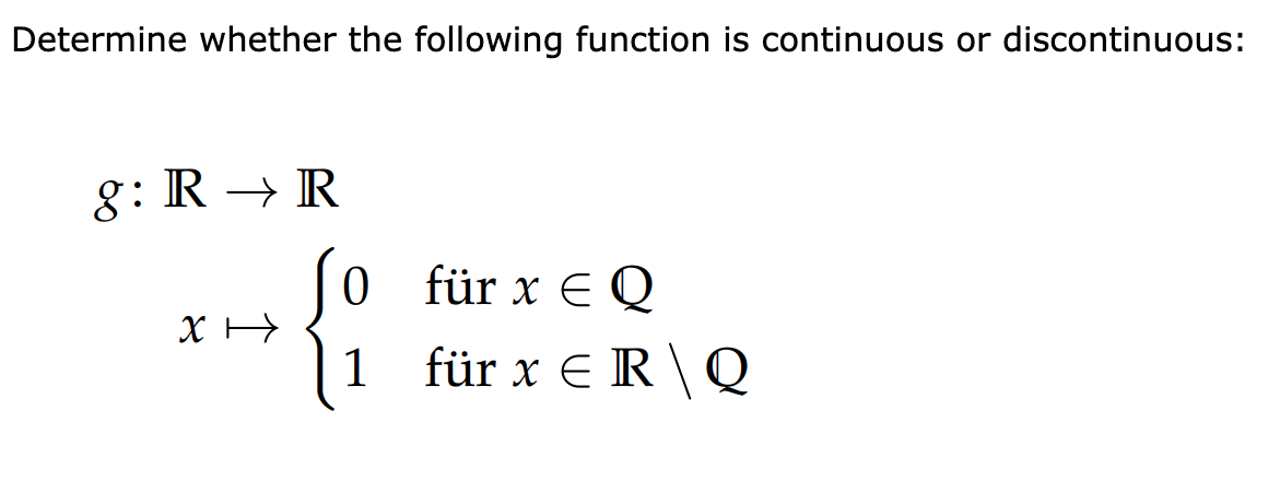Solved Determine whether the following function is | Chegg.com