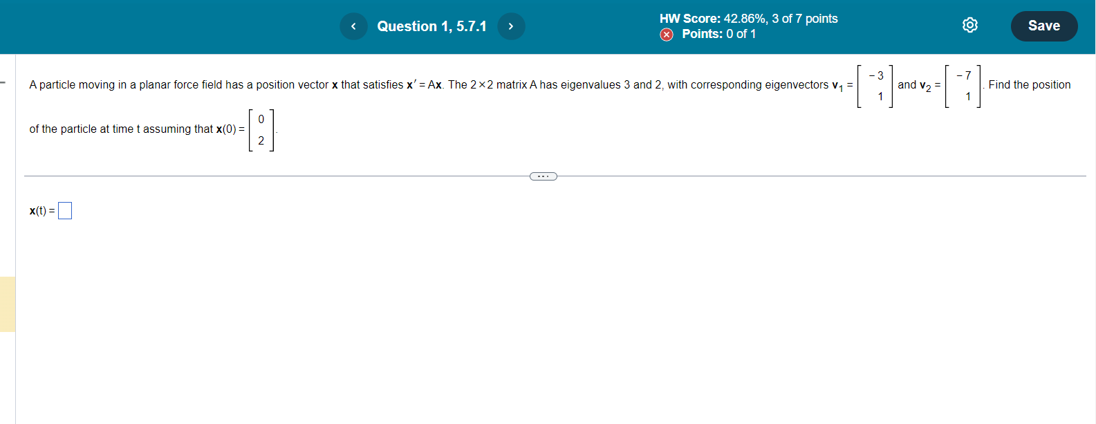 Solved Question 2 571 Hw Score 42863 Of 7 Points 