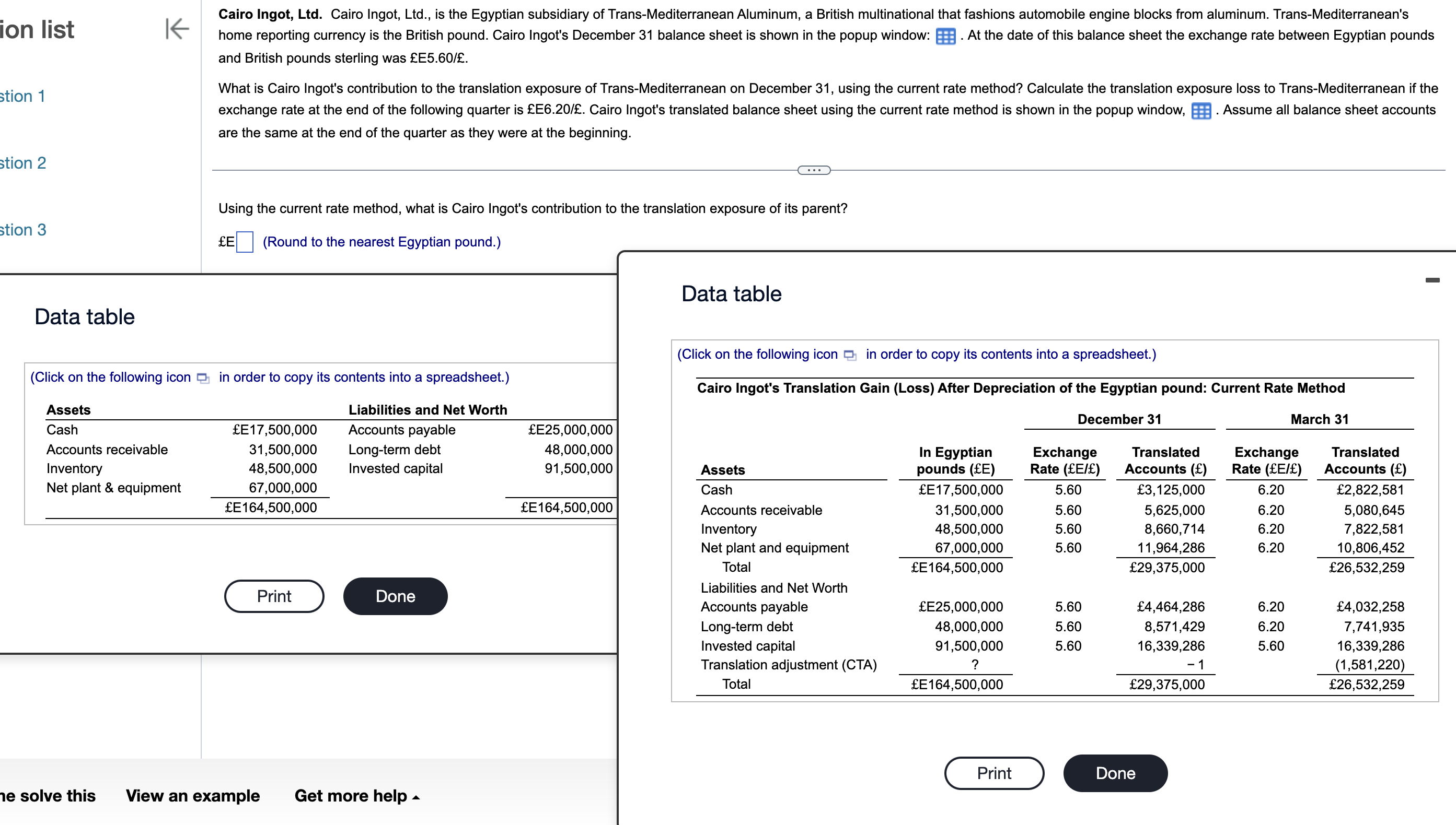 Solved ion listand British pounds sterling was £E5.60/£.are | Chegg.com