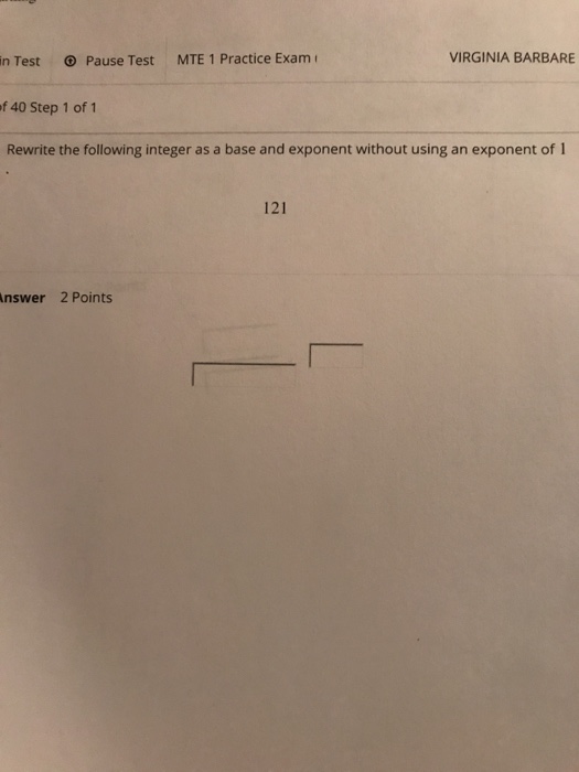 Solved rewrite the following integer as a base and exponent | Chegg.com