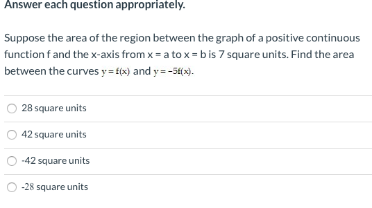 Solved Answer each question appropriately. Suppose the area | Chegg.com