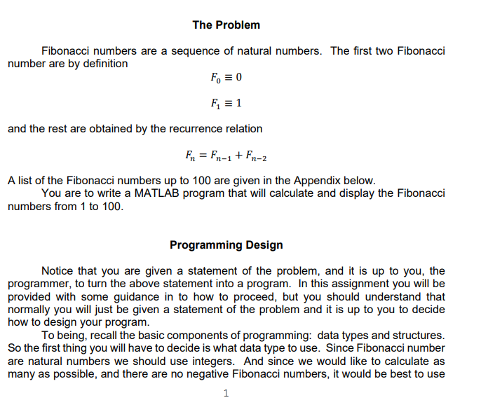 Solved Fibonacci numbers are a sequence of natural numbers. | Chegg.com
