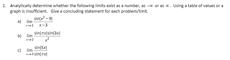 Solved x3 1. Analytically determine whether the following | Chegg.com