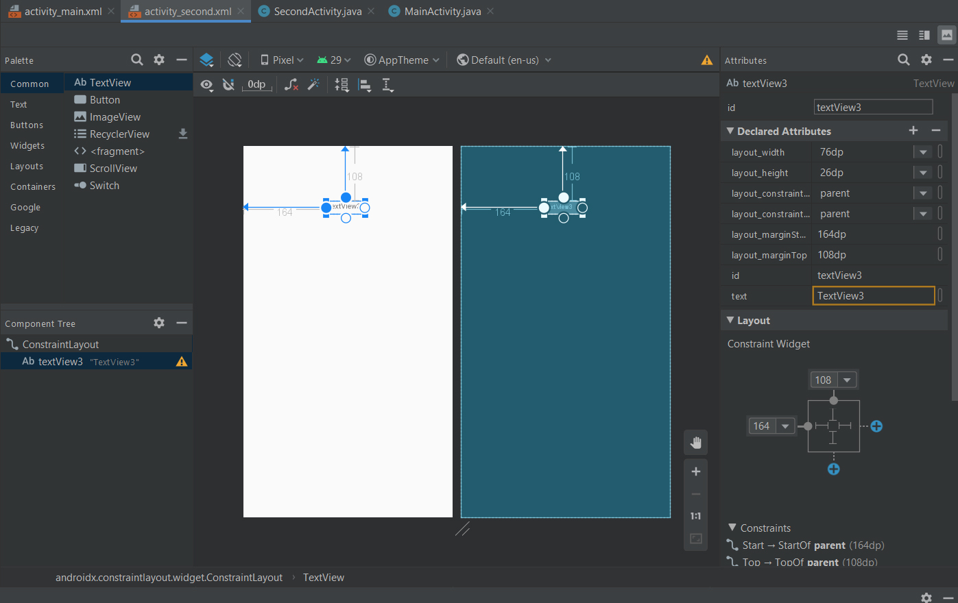 Solved Android Studio. I have a problem with getting a text | Chegg.com