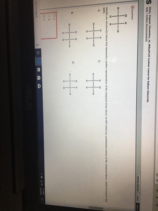 Solved Klein, O identify any structure(s) below that | Chegg.com