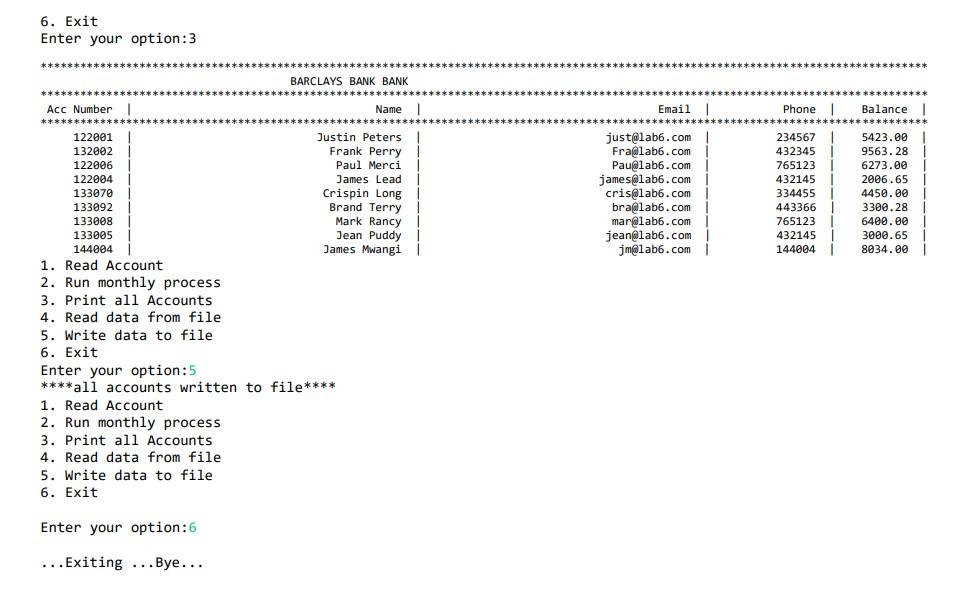 Solved Cst8132 Object Oriented Programming Lab 6 Banking 