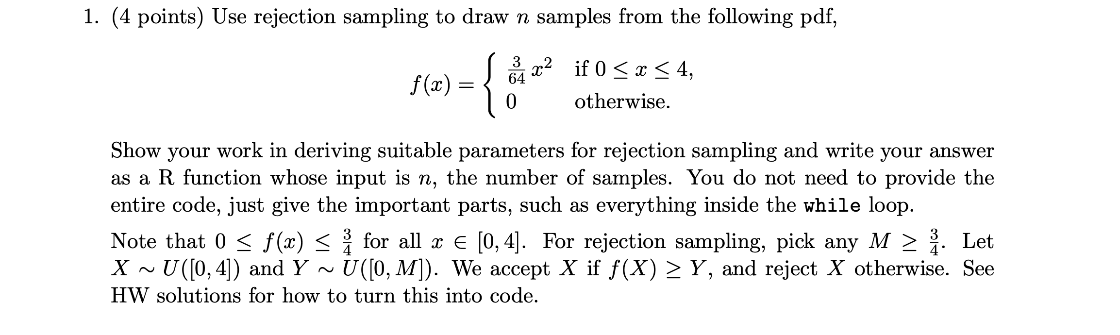 Solved f(x)={643x20 if 0≤x≤4 otherwise Show your work in | Chegg.com