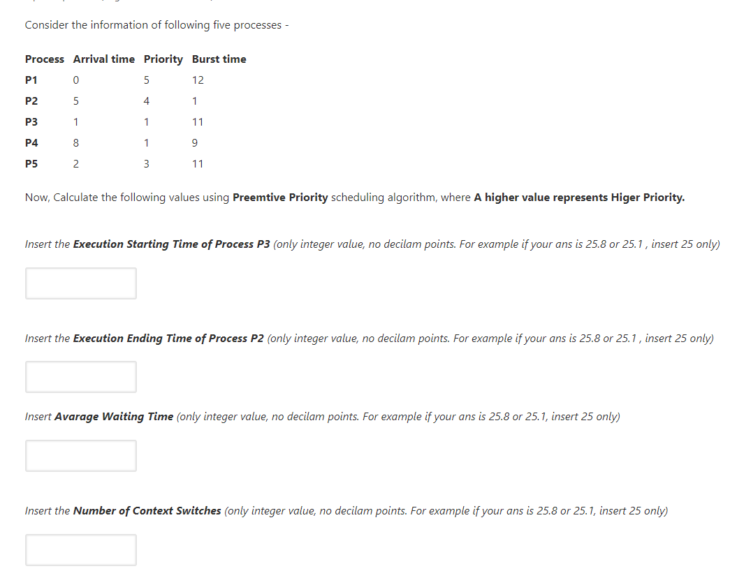 Solved OPERATING SYSTEM [SHOW IN DETAILS IN STEP | Chegg.com