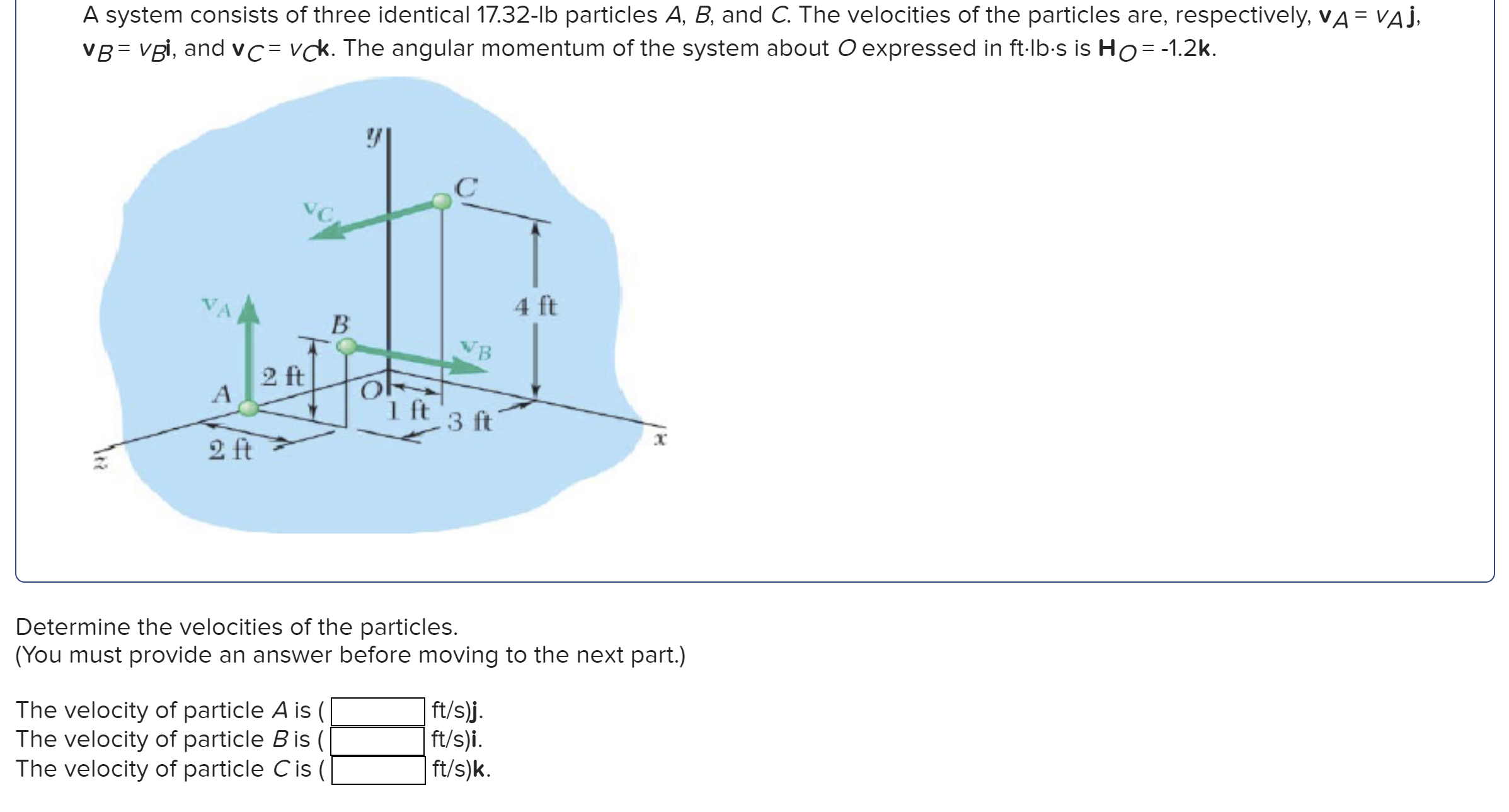 Solved A system consists of three identical 17.32-lb | Chegg.com